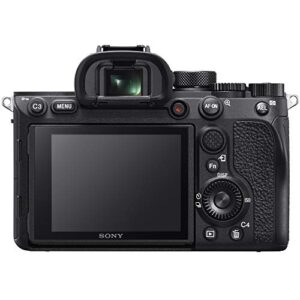 Sony a7R IV 61.0MP Full-Frame Mirrorless Interchangeable Lens Camera Body ILCE-7RM4 4K Bundle with 128GB Memory (2 x 64GB Cards), Flash, Extra Battery, Software, Deco Gear Bag & Accessories (9 Items)