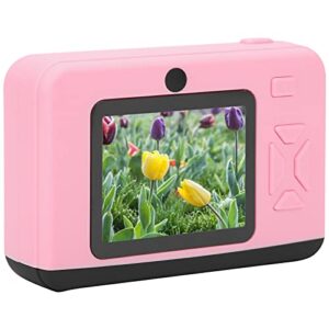 children camera 2 inch 20mp hd children digital camera ips screen anti‑drop video recording camera camera children video camera gift for for children kids(pink)