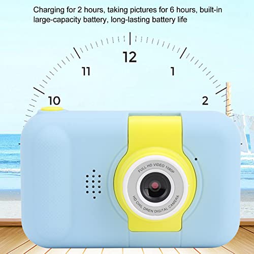 Kids Digital Camera, Cartoon Dual Lens Selfie Camera Video Recorder Christmas Birthday Gifts for Boys Girls