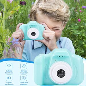 Digital Camera for Kids, Full Color 2.0" LCD Display Mini Camera HD 8 Megapixel Children's Sports Camera, with 32GB SD Card-Blue, Christmas Birthday Gifts for Boys Girls of Age 3-9