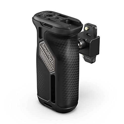 SmallRig NATO Side Handle Universal for Left and Right, 360° Rotating Side Grip with a NATO Rail, Quick Release Side Handgrip for Camera Cage, Only 205g Max. Load 5kg - 3847