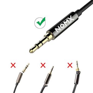 Aux Cord for Car - 3FT Long Shielded Slim Audio Auxiliary Cable - Compatible with Car Stereo, Headphones, iPhone, iPad, iPod, Samsung, Fits All Phone Case