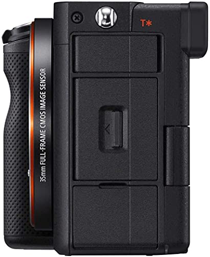 Sony Alpha a7C Compact Mirrorless Camera with FE 28–60 mm F4–5.6 Lens, 2 X Extra LI-ION Batteries, 64GB SDXC Card, Backpack, Handy Case, Tripod,+ More