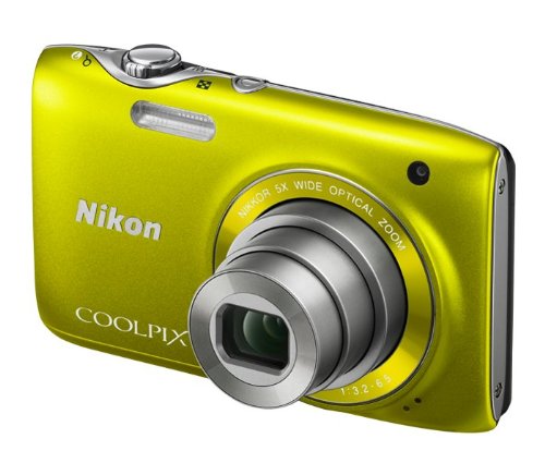 Nikon COOLPIX S3100 14 MP Digital Camera with 5x NIKKOR Wide-Angle Optical Zoom Lens and 2.7-Inch LCD (Yellow)