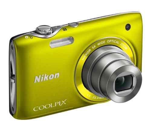 Nikon COOLPIX S3100 14 MP Digital Camera with 5x NIKKOR Wide-Angle Optical Zoom Lens and 2.7-Inch LCD (Yellow)