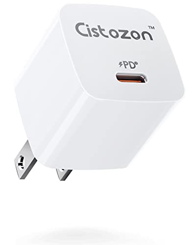 Cistozon iPhone Fast Charger Block, 20W USB C Power Adapter Wall Charger for iPhone 14/14 Pro/14 Pro Max/14 Plus/13/13Pro Max/12 Pro Max/11/11 Pro Max/iPad Pro, Samsung Galaxy S22/21/20