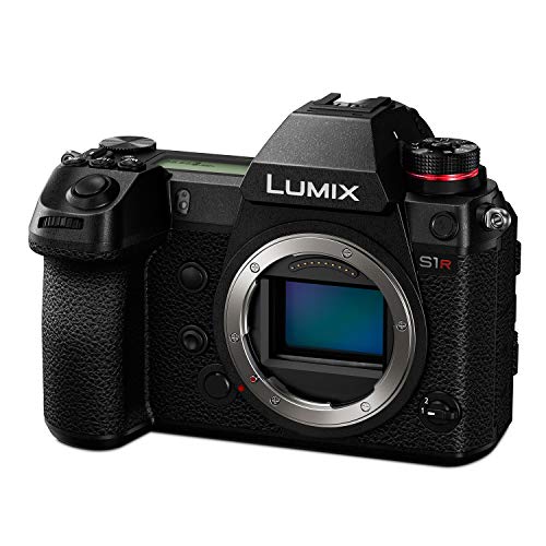 Panasonic LUMIX S1R Full Frame Mirrorless Camera with 47.3MP MOS High Resolution Sensor, L-Mount Lens Compatible, 4K HDR Video and 3.2” LCD - DC-S1RBODY