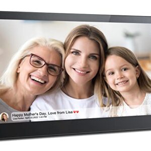 FRAMEO 15.6 Inch FHD Digital Photo Frame WiFi, MARVUE Vision 15 Smart WiFi Electronic Digital Picture Frame Large Touch Screen&16GB Storage,Easy Setup to Share Video and Photos from Anywhere