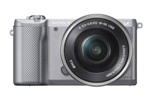 sony alpha a5000 mirrorless digital camera with 16-50mm oss lens (silver)