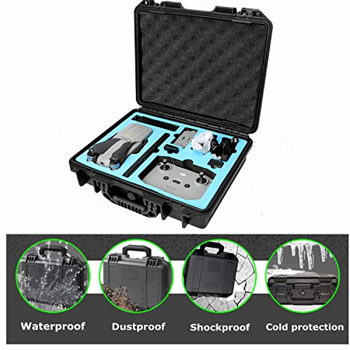 Mavic Air 2 Waterproof Case-Carrying Case Hard Shell Professional for DJI Mavic Air 2 Fly More Combo and Drone Accessories