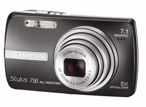 Olympus Stylus 750 7.1MP Digital Camera with Digital Image Stabilized 5x Optical Zoom and CCD Shift Stabilization (Black)