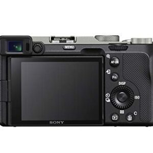 Sony Alpha a7C Full-Frame Compact Mirrorless Camera Body (Silver) Essentials Bundle (5 Items)