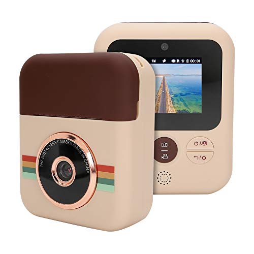 EBTOOLS Mini Thermal Print Kids Camera, 12 Million Pixels Cute Children Camera HD Take Pictures Video, IPS Color Screen Digital Camera Toy