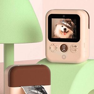 EBTOOLS Mini Thermal Print Kids Camera, 12 Million Pixels Cute Children Camera HD Take Pictures Video, IPS Color Screen Digital Camera Toy