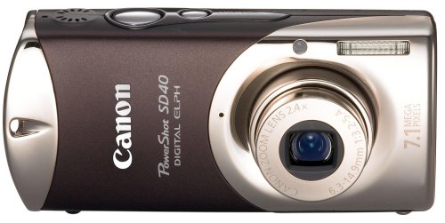 Canon PowerShot SD40 7.1MP Digital Elph Camera with 2.4x Optical Zoom (Twilight Sepia)