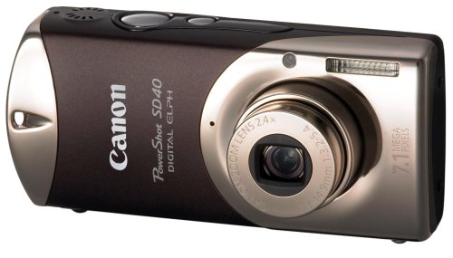 Canon PowerShot SD40 7.1MP Digital Elph Camera with 2.4x Optical Zoom (Twilight Sepia)