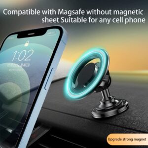 Gorphi for iPhone Magsafe Car Mount, [2023 Upgraded to 44 Strong Magnets], Magesafe 3 Car Mount, Magesafe Phone Holder for Car, Magsafe Mount for iPhone 14 13 12 Pro Max Plus Mini MagSafe Case