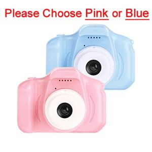 Kids Selfie Camera for Boys Girls Age 3-8,1080P Digital Camera with 32GB SD Card,Please Choose Pink or Blue