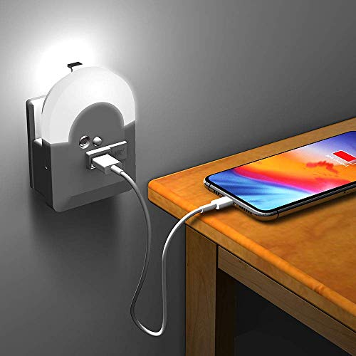 VR3 Phone Jack Powered Emergency Night Light and Charger