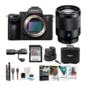 sony a7 iii full frame mirrorless interchangeable lens camera w/ 24-70mm lens bundle (11 items)