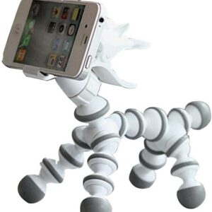 Tomson Phone Holder Car Holder Portable 3D Cartoon Horse Zebra Clip Lazy Phone Holder Cradle Tripod Stand Mount for iPhone 7plus 6 6plus All Mobile Phone Adjustable Holder Children Gift(White+Grey)