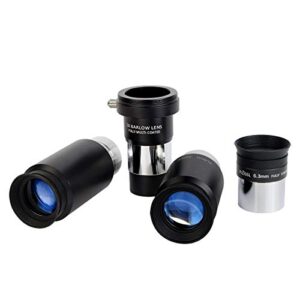 SVBONY Telescope Eyepiece Set Telescope Accessory Kit with 2X Barlow Lens 4 Element Plossl Design 6.3mm 32mm 40mm for Astronomical Telescopes