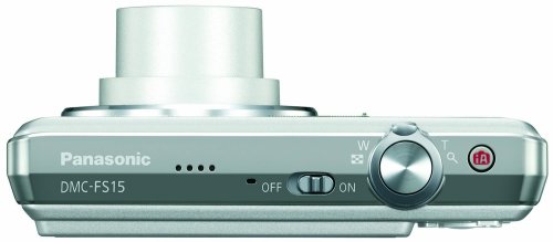 Panasonic Lumix DMC-FS15 12MP Digital Camera with 5x MEGA Optical Image Stabilized Zoom and 2.7 inch LCD (Silver)