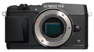 olympus e-p5 16.1mp mirrorless digital camera with 3-inch lcd- body only (black)