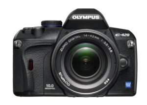 olympus evolt e420 10mp digital slr camera with 14-42mm f/3.5-5.6 zuiko lens