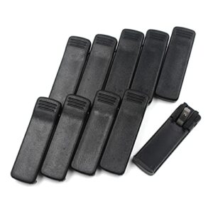 tmoufulo (10-pack) hln8255 hln8255b belt clip for motorola cp200 cp200d cp140 cp150 cp180 gp3688 ep450 pr400 pmnn4251 nntn4497 nntn4970 nntn4851 two way radios