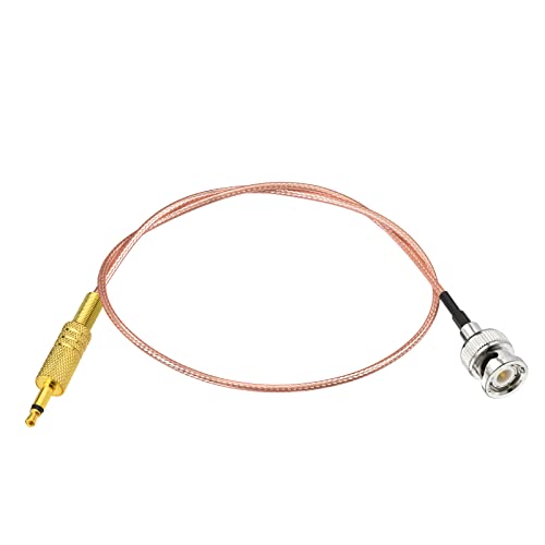 Eightwood BNC Male to 3.5mm 1/8” Mono TS Male Plug Stereo Adapter Coaxial Power Audio Cable 1.6 Feet