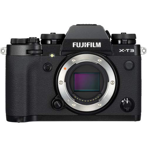 FUJIFILM X-T3 Mirrorless Digital Camera Body (Black) Bundle, Includes: SanDisk 64GB Extreme SDXC Memory Card, Spare Fujifilm NP-W126S Battery + More