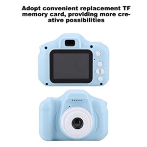 Disposable Camera Kids Camera Girls Toys for 3 4 5 6 7 8 Year Old Birthday 2 Inch1080P Toddler Camera Portable Children Digital Video Camera for 3-10 Year Old Girl with Charging Cable (Blue)