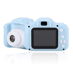 Disposable Camera Kids Camera Girls Toys for 3 4 5 6 7 8 Year Old Birthday 2 Inch1080P Toddler Camera Portable Children Digital Video Camera for 3-10 Year Old Girl with Charging Cable (Blue)