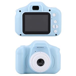 Disposable Camera Kids Camera Girls Toys for 3 4 5 6 7 8 Year Old Birthday 2 Inch1080P Toddler Camera Portable Children Digital Video Camera for 3-10 Year Old Girl with Charging Cable (Blue)