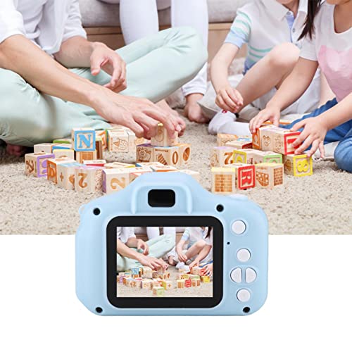 Disposable Camera Kids Camera Girls Toys for 3 4 5 6 7 8 Year Old Birthday 2 Inch1080P Toddler Camera Portable Children Digital Video Camera for 3-10 Year Old Girl with Charging Cable (Blue)