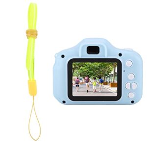 Disposable Camera Kids Camera Girls Toys for 3 4 5 6 7 8 Year Old Birthday 2 Inch1080P Toddler Camera Portable Children Digital Video Camera for 3-10 Year Old Girl with Charging Cable (Blue)