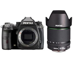 pentax k-3 mark iii aps-c-format dslr camera body, black smc da 18-135mm f/3.5-5.6 ed al if dc wr lens