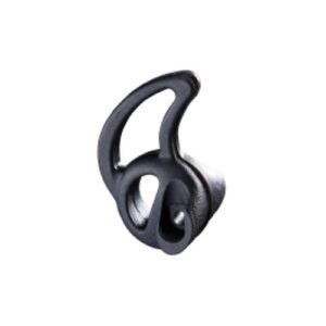 earphone connection fin ultra ambi two way radio black medium earpiece eartip for clear acoustic audio tube elbow