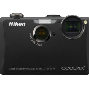 Nikon Coolpix S1100pj 14 MP Digital Camera with 5x Wide Angle Optical Vibration Reduction (VR) Zoom and 3-Inch LCD and Built-in Projector (Black) (OLD MODEL)