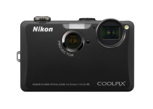 Nikon Coolpix S1100pj 14 MP Digital Camera with 5x Wide Angle Optical Vibration Reduction (VR) Zoom and 3-Inch LCD and Built-in Projector (Black) (OLD MODEL)