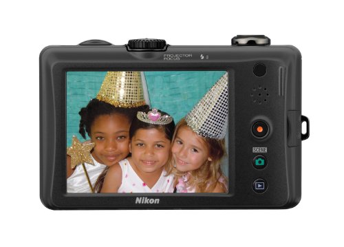 Nikon Coolpix S1100pj 14 MP Digital Camera with 5x Wide Angle Optical Vibration Reduction (VR) Zoom and 3-Inch LCD and Built-in Projector (Black) (OLD MODEL)