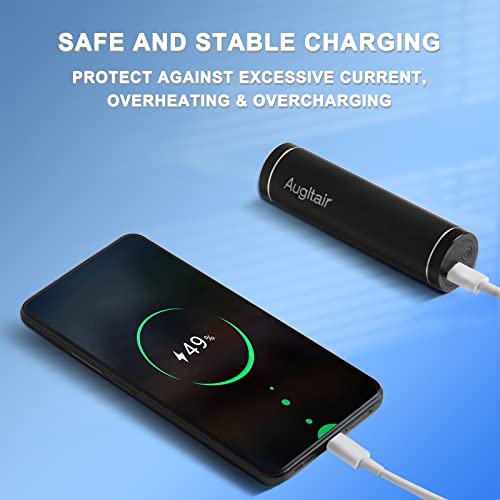 Augltair USB C Portable Charger 5000mAh Compact Power Bank Compatible with Samsung Galaxy Z Flip3,S21,S20,S10,S9,S8,Note 21/20/10/9/8,Moto Z3/2,LG V35/G8/7,Google Pixel 6 Pro/4