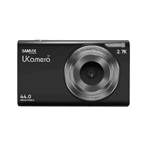 samvix ucamera s7 kosher 44mp digital camera with video, with no wifi, no bluetooth (black)