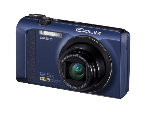 Casio Exilim EX-ZR200 High Speed 16 MP, 12x Optical Zoom Compact Digital Camera (Blue)