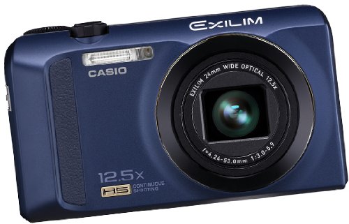 Casio Exilim EX-ZR200 High Speed 16 MP, 12x Optical Zoom Compact Digital Camera (Blue)