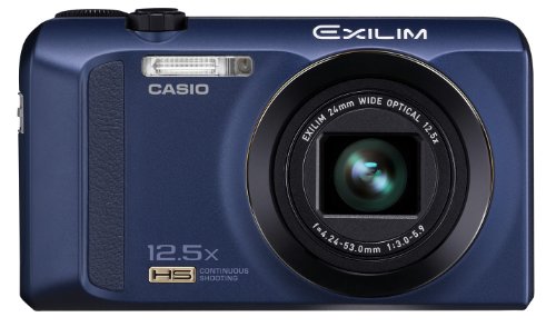 Casio Exilim EX-ZR200 High Speed 16 MP, 12x Optical Zoom Compact Digital Camera (Blue)