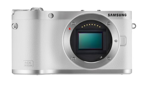 Samsung NX300M 20.3MP CMOS Smart WiFi & NFC Mirrorless Digital Camera with 18-55mm Lens and 3.3" AMOLED Touch Screen (White)