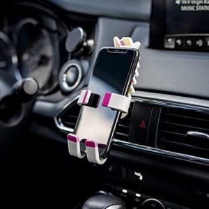 Hug Buddy Unicorn Air Vent Car Phone Holder, Adjustable, Universal Fit, Cell Phone Mount Compatible with iPhone, Samsung Galaxy, LG, Google, Nexus 5X, Moto, Black and Other Smartphone