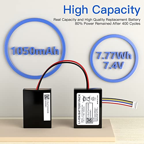 Battery for Beats Pill 2.0 Speaker Kratax 1050mAh Li-ion 7.4 V Replacement Battery for Beats Pill 2.0 J272/ICP092941SH Wireless Portable Bluetooth Speaker